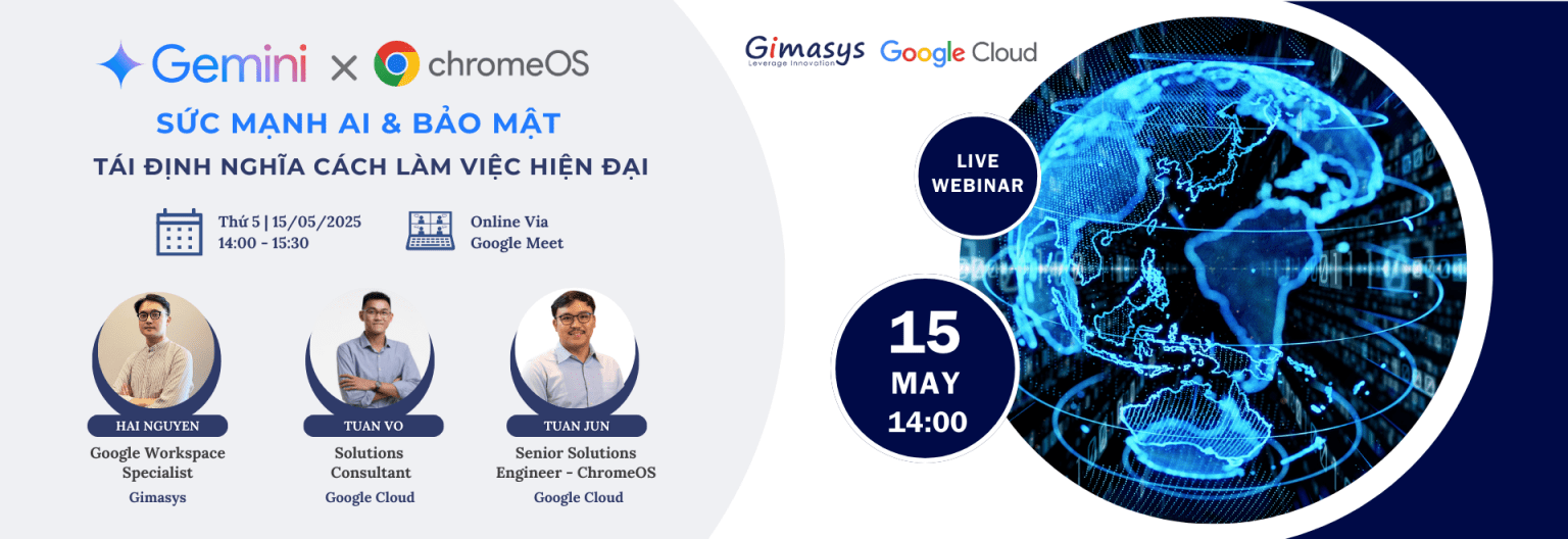 Gemini x ChromeOS – Sức mạnh AI & Bảo mật: Tái định nghĩa cách làm việc ...